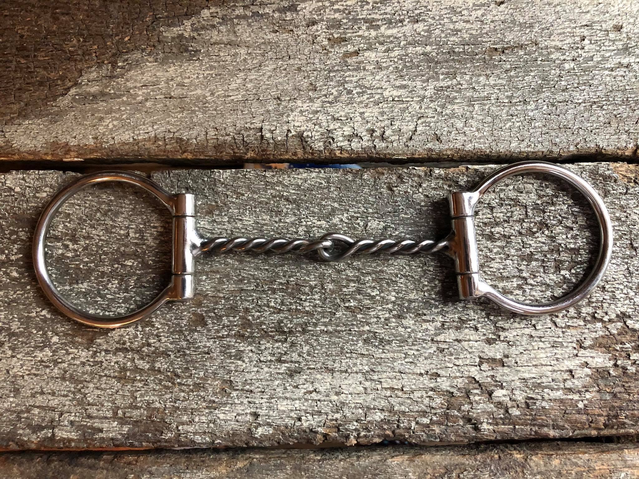 Twisted Wire D-Ring Snaffle | Double R Tack LLC